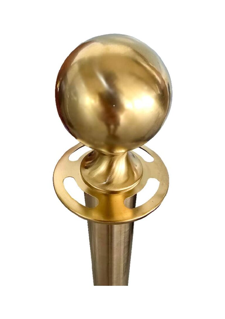 Classic Gold Pole With Blue Rope - Events Partner