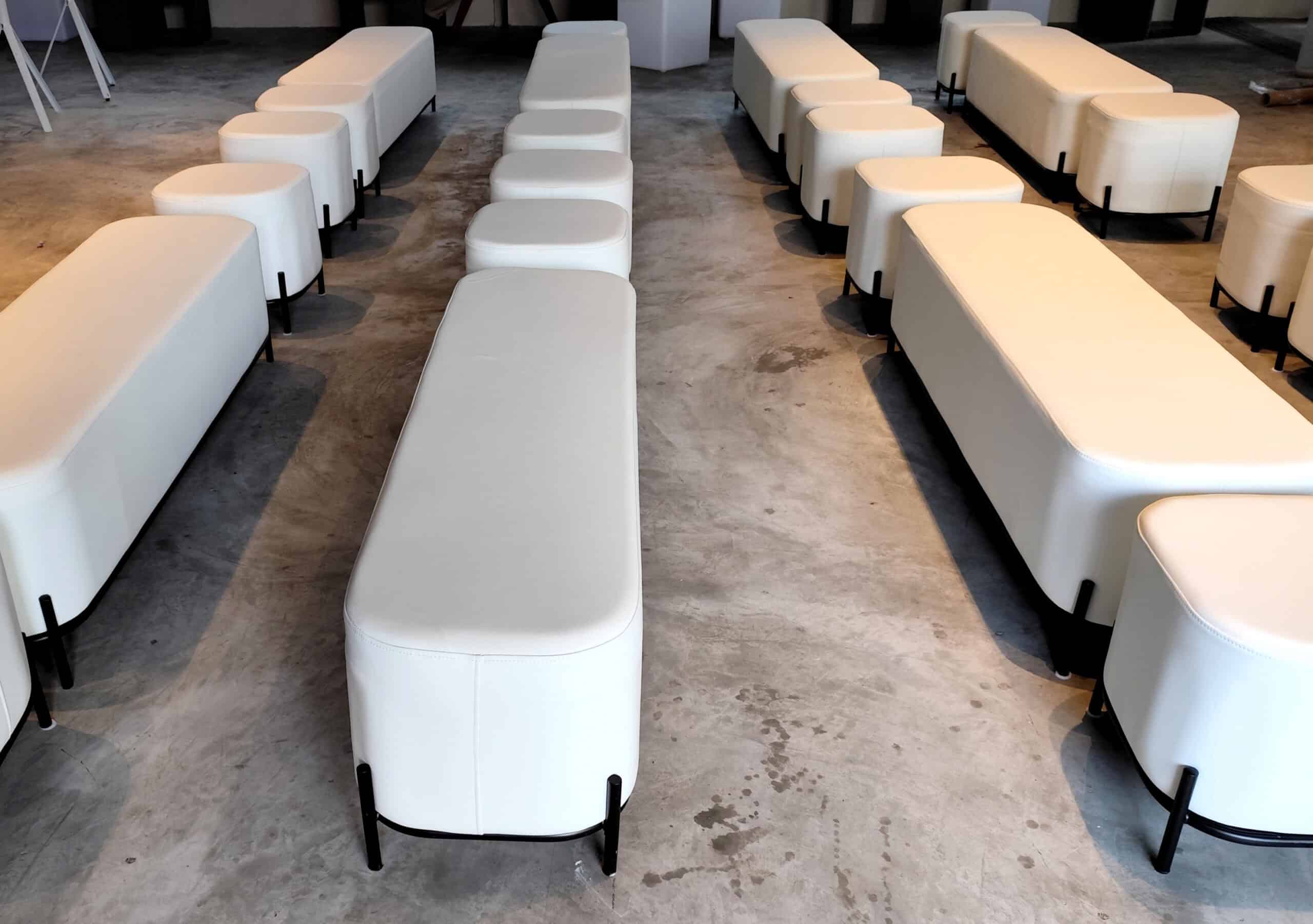 Icon™ Long Bench White - Events Partner