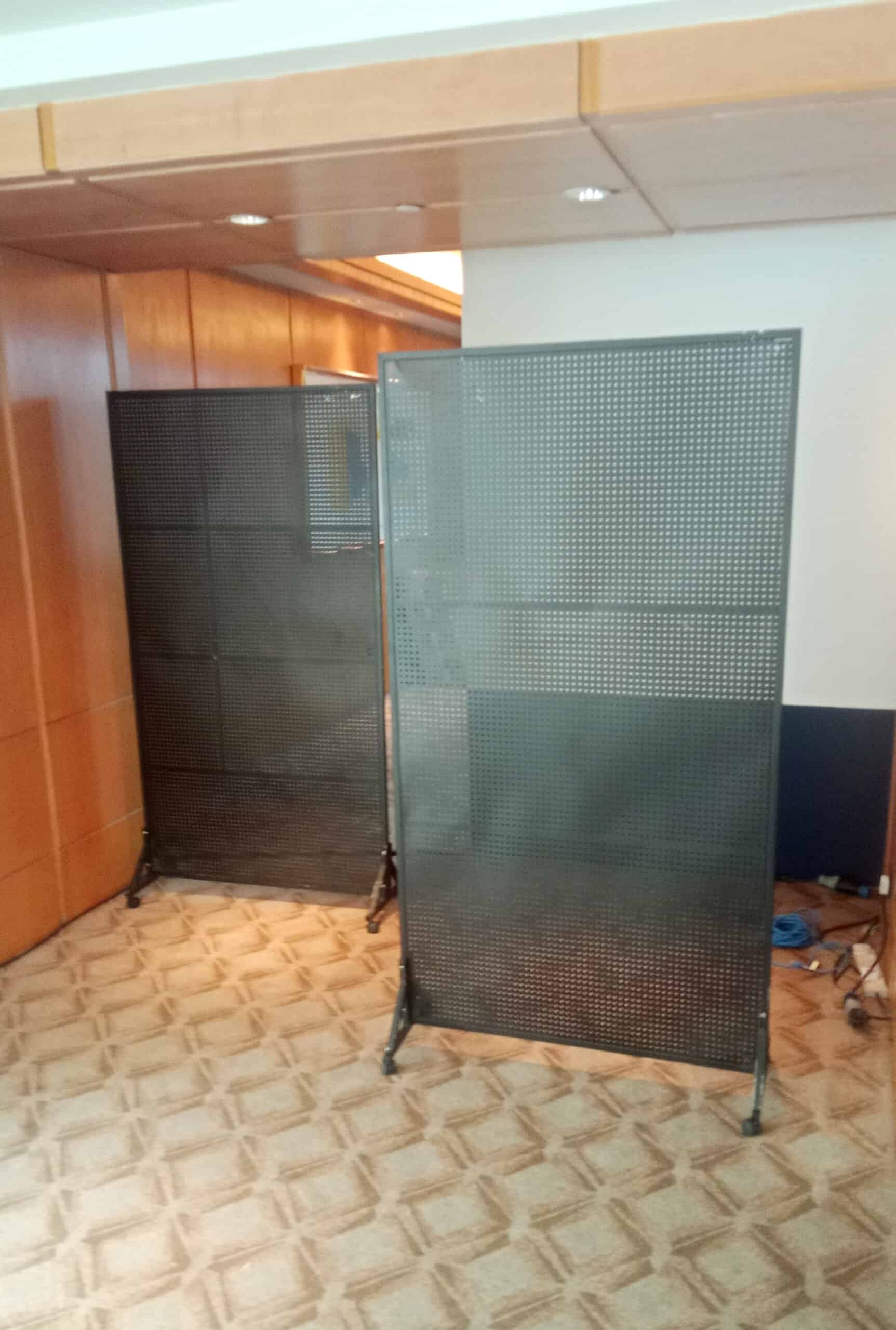 Peg Board Wall Partition Black - Events Partner