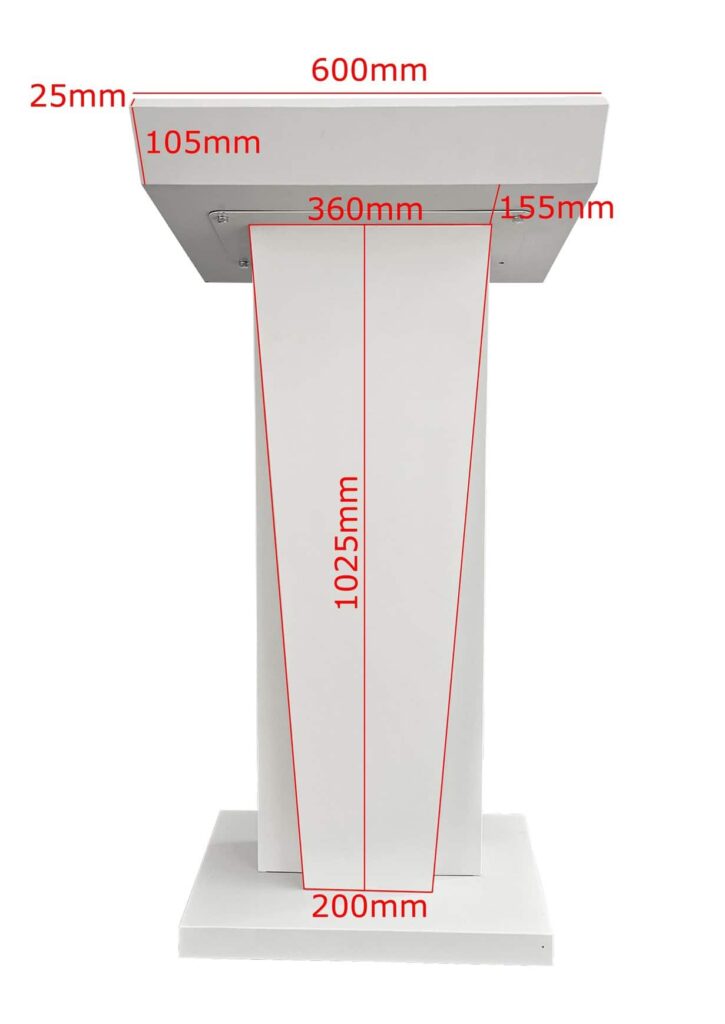 Clarion™ Rostrum - White - Events Partner
