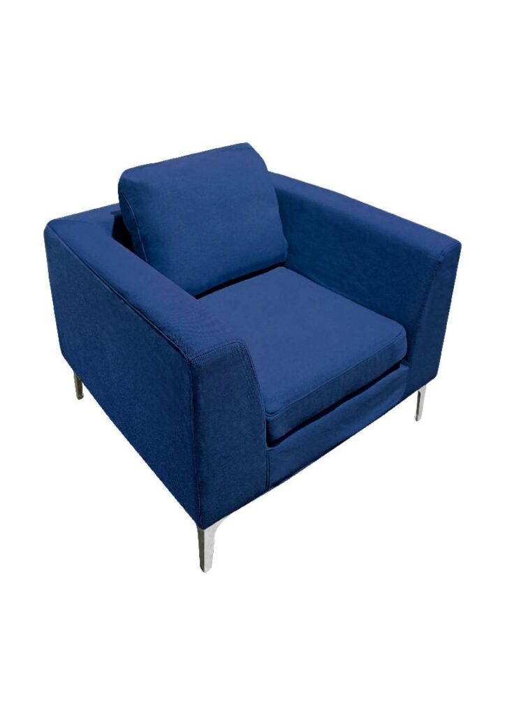 Manhattan™ Sofa - Single Seater Blue - Events Partner