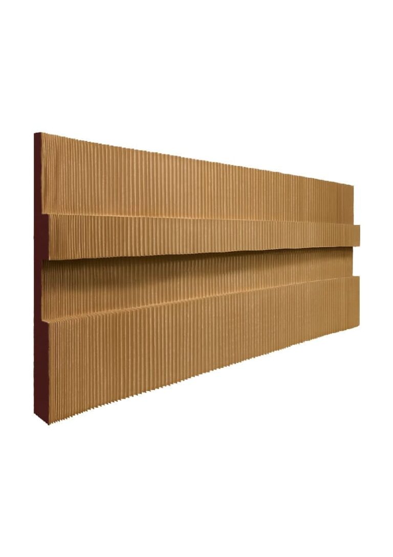 Kraft Fluted Wall Partition - Brown - Events Partner