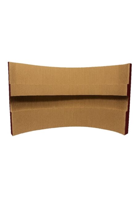 Kraft Fluted Wall Partition - Brown - Events Partner