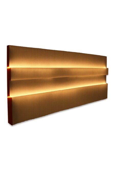 Kraft Fluted Wall Partition - Glow - Brown - Events Partner