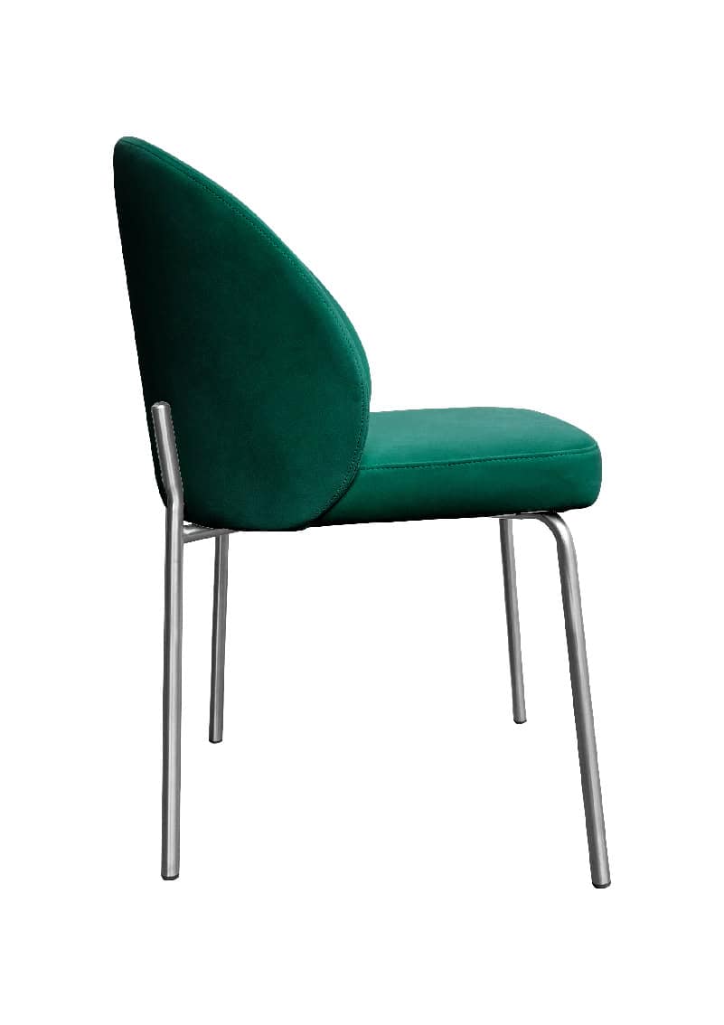 Alura™ Chair - Emerald Green - Silver Legs - Events Partner