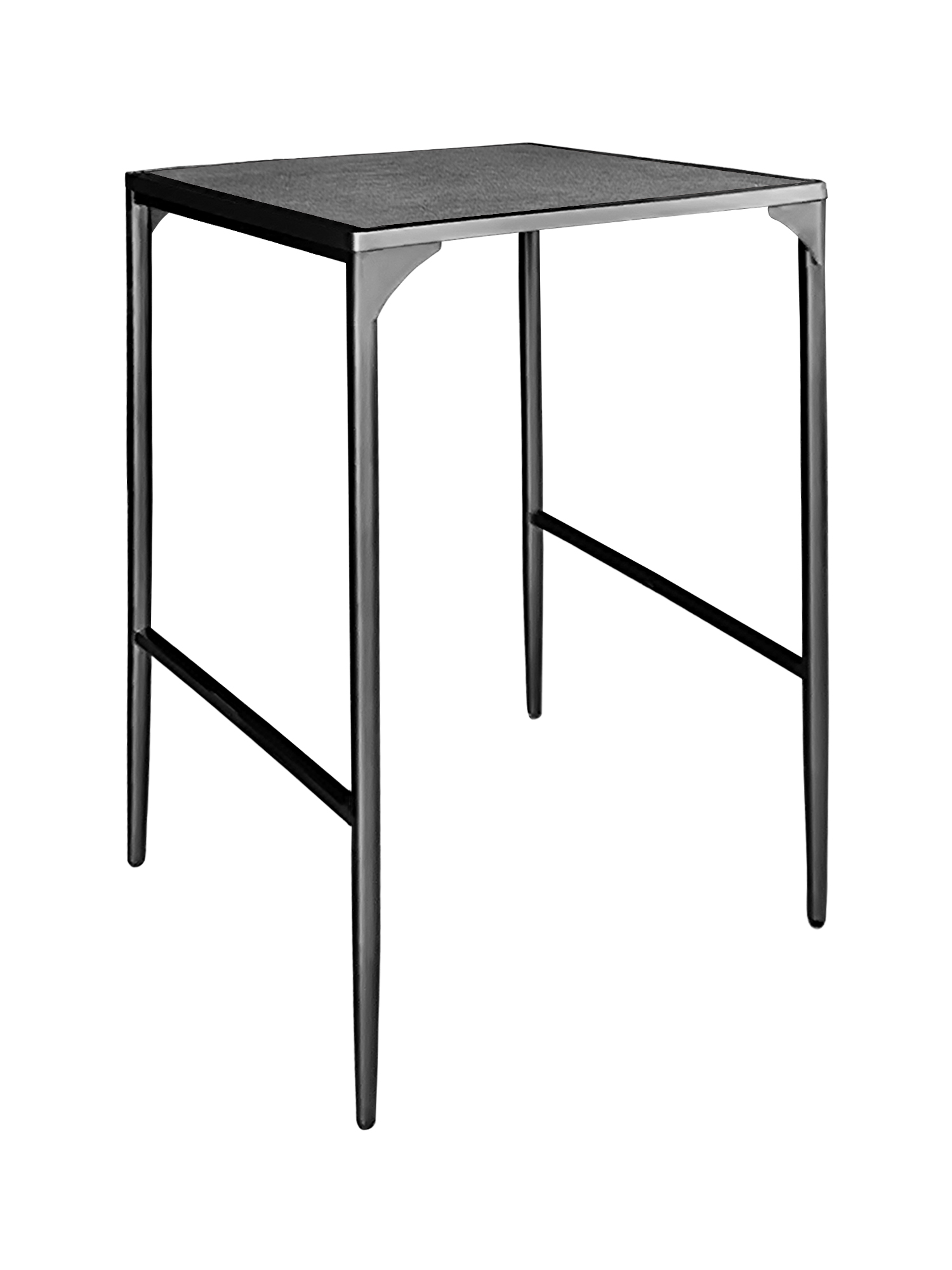 Luxco™ Atelier Square Bar Table - Black & Graphite Black - Events Partner