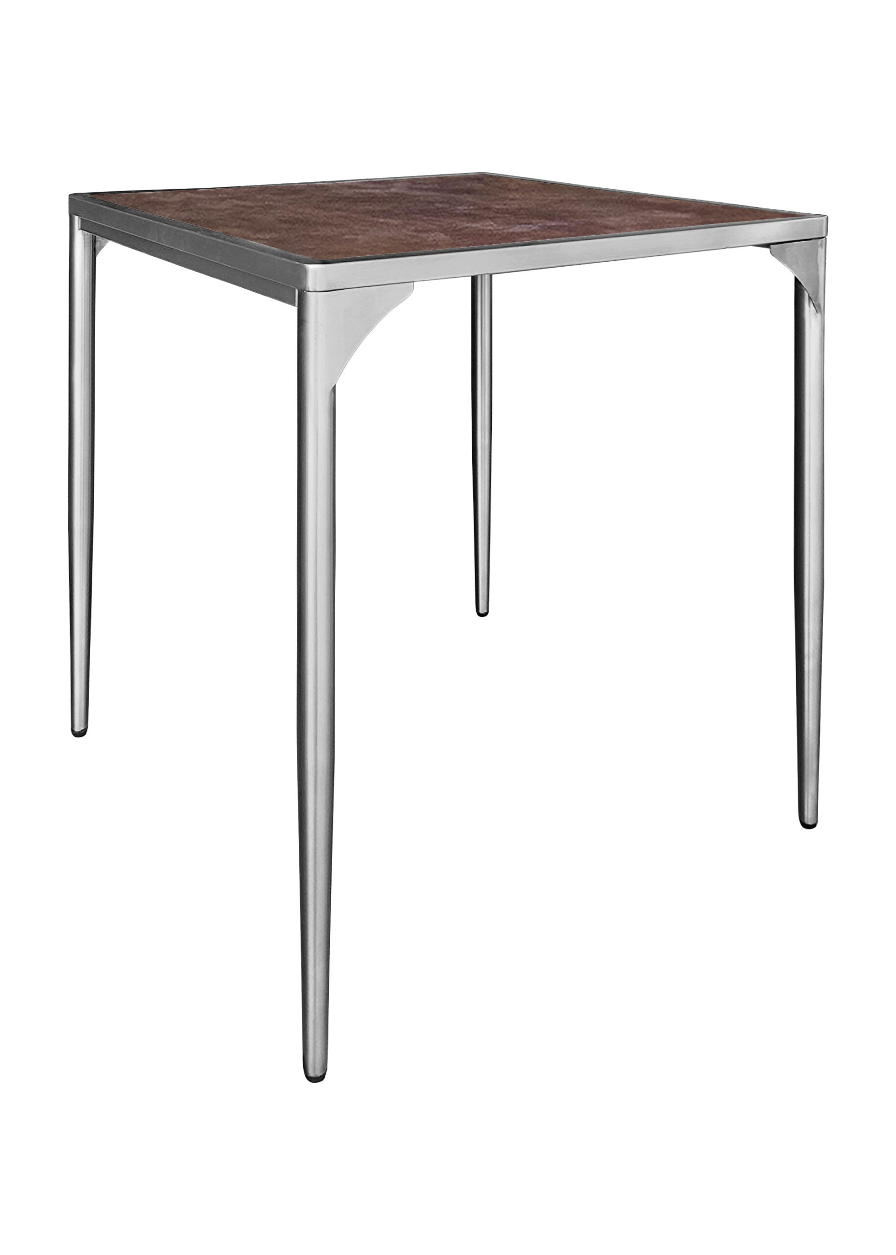 Luxco™ Atelier Square Meeting Table - Silver & Verona Bronze - Events ...